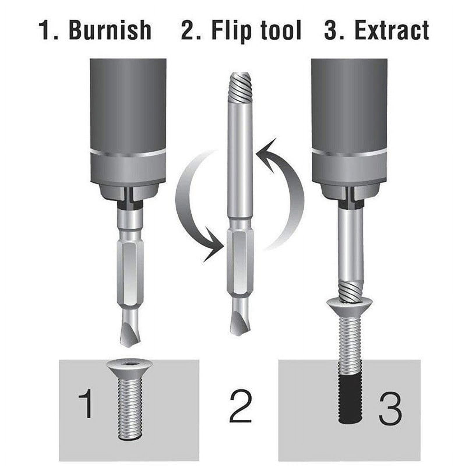 6Pcs Broken Bolt Damage Screw Remover Extractor Drill Bits Easy Out ...