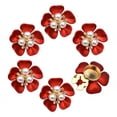 6Pcs Button Covers, Floral Pearl with Fancy Design, Rhinestone Button ...