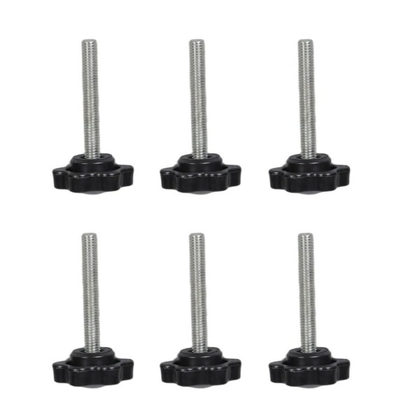 6Pcs Button Head Ergonomic Knob Hexagonal Head Handle Hand Screw ...
