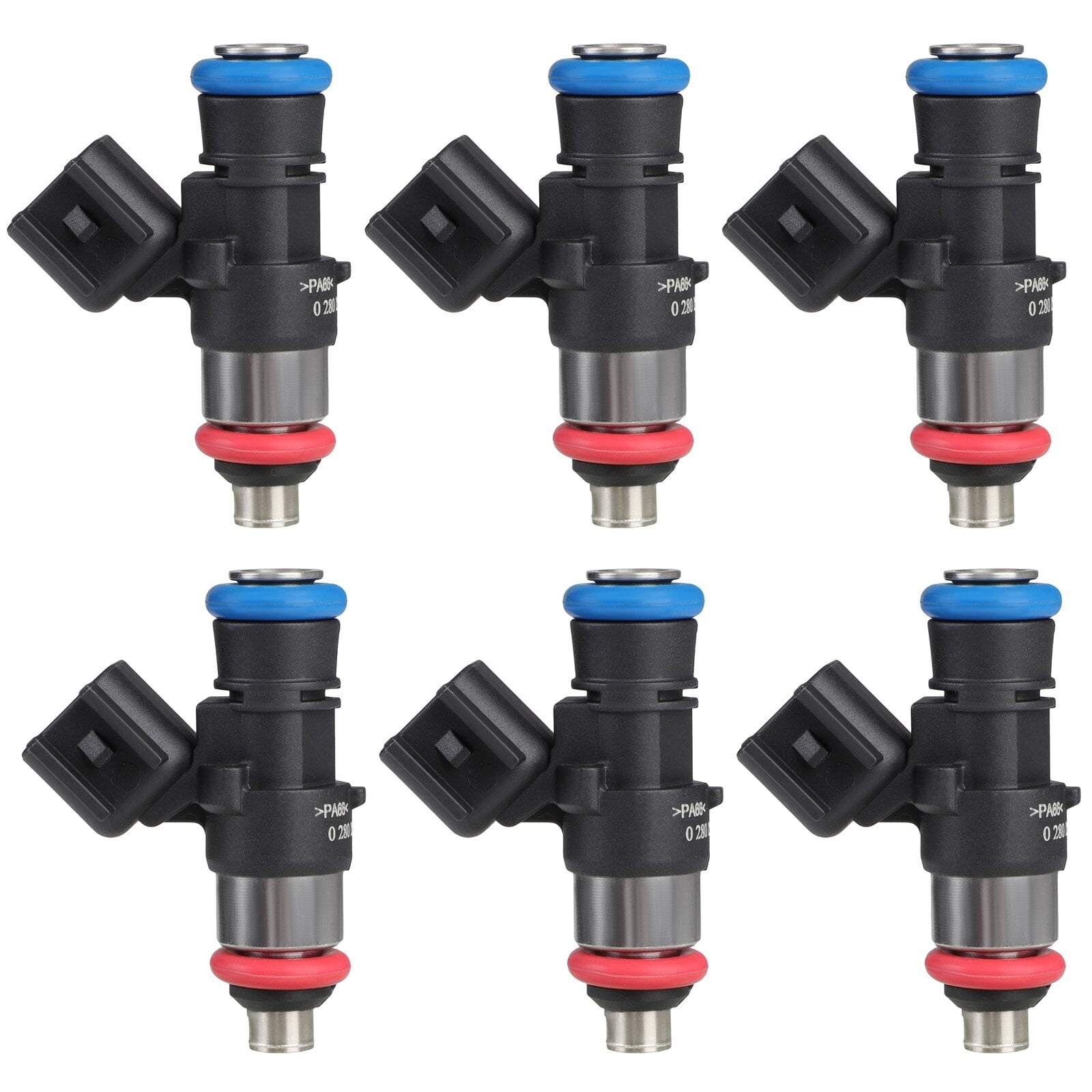 6Pcs CCIYU 4 Holes Fuel Injector Kits fit for 2009-2012 for Ford for ...