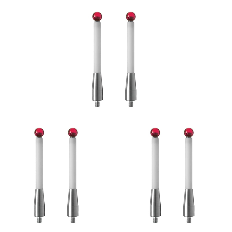 6Pcs CMM Probe Stylus 6mm Tip CMM Contact Probes Ceramic Shafts Probe ...