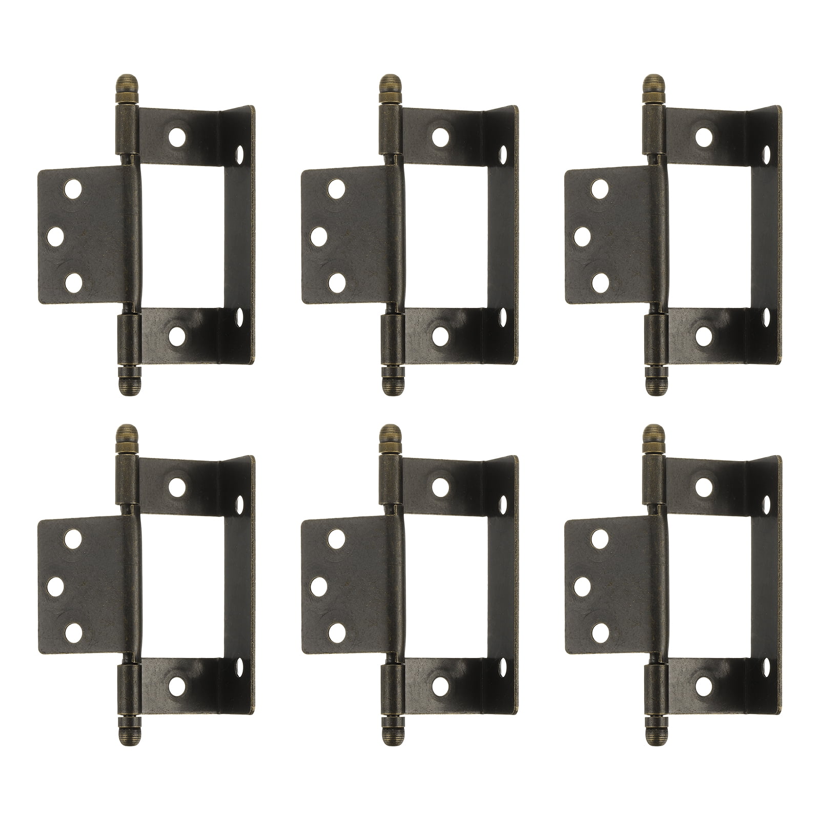 6Pcs Cabinet Hinge Full Inset, 3.4x0.6Inch Partial Wrap Long Hinge ...