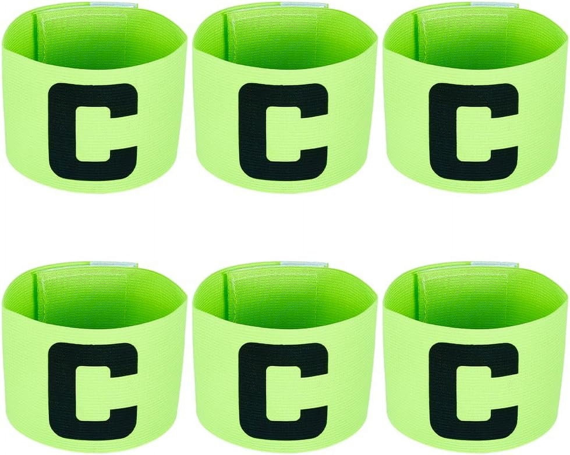 6Pcs Captain Armband Adjustable Nylon Armband Football Soccer Player ...