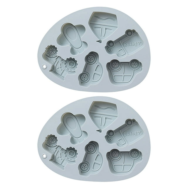 6Pcs Car Silicone Molds Cars Shape Chocolate Candy Molds Jello Mold for ...