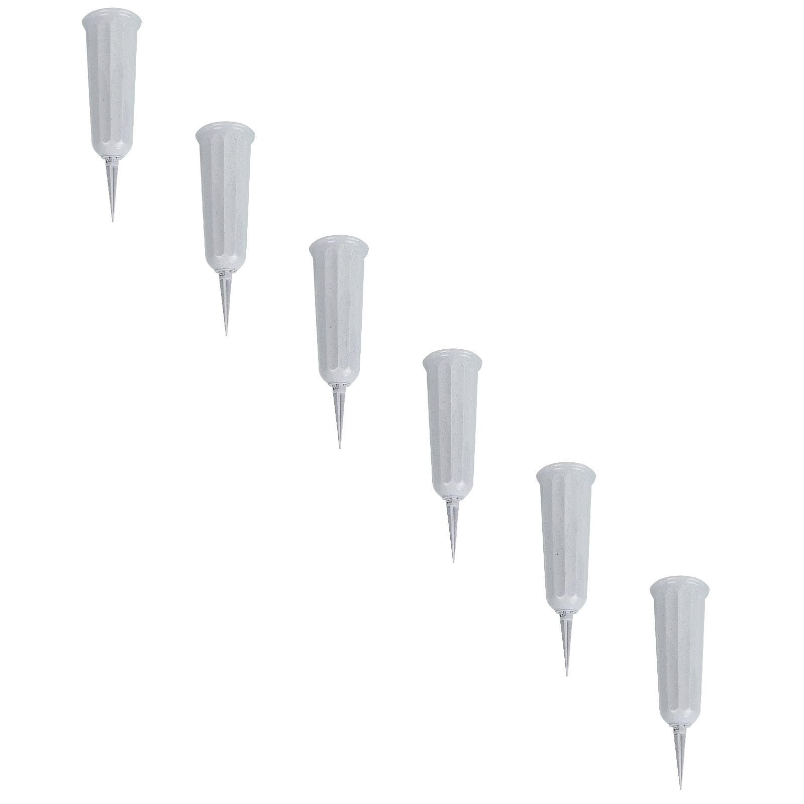 6Pcs Cemetery Vases with Spikes, Memorial Floral Vases with Foam ...
