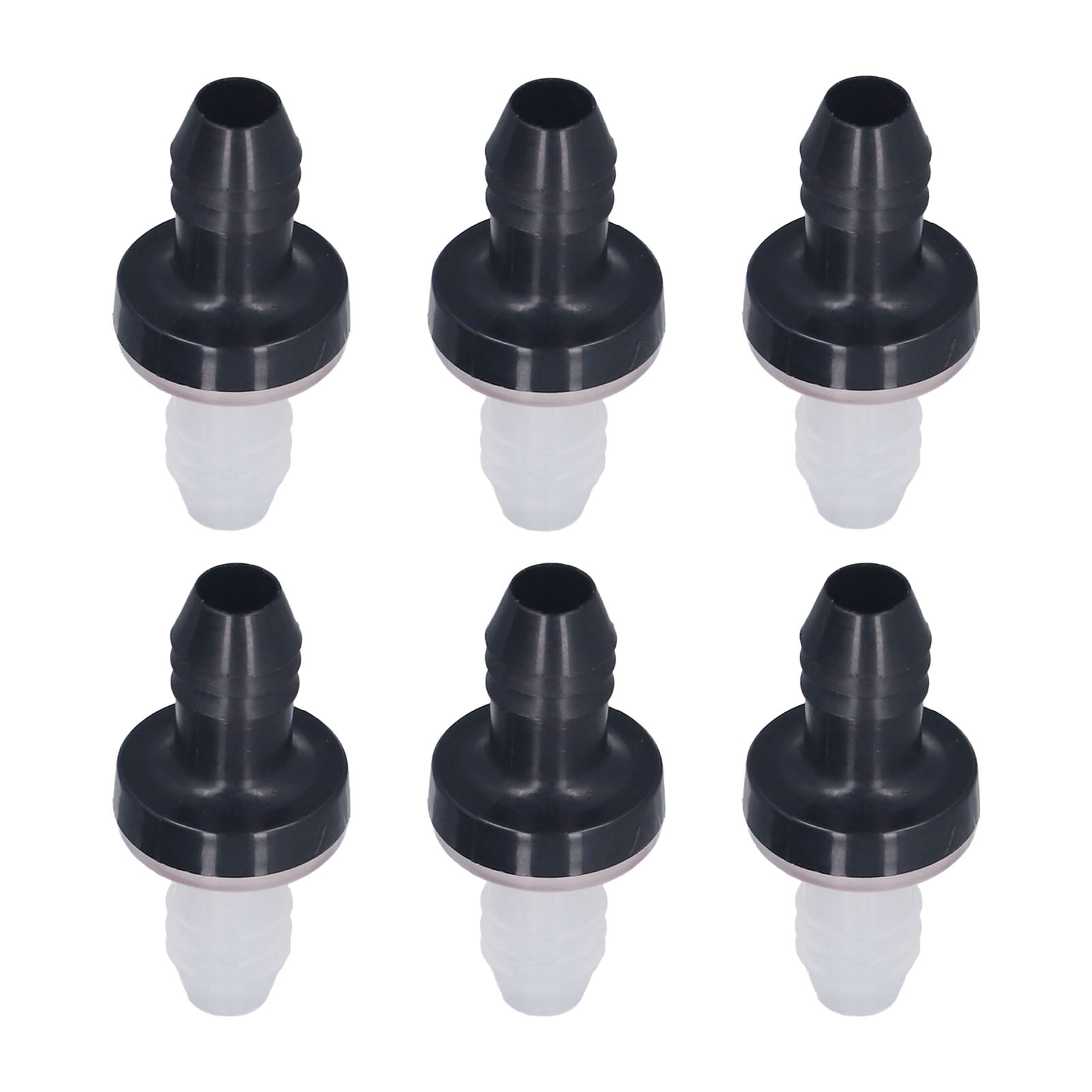 6Pcs Check Valve Plastic Non Return 1 Way Inline Valve for Liquid and ...