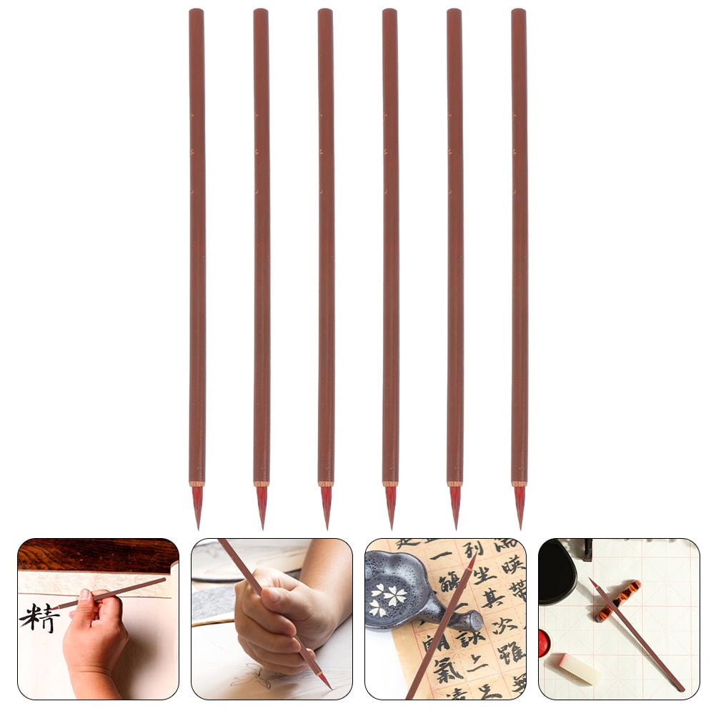 OUNONA 6Pcs Professional Traditional Chinese Calligraphy Brush Pens - Walmart Business Supplies