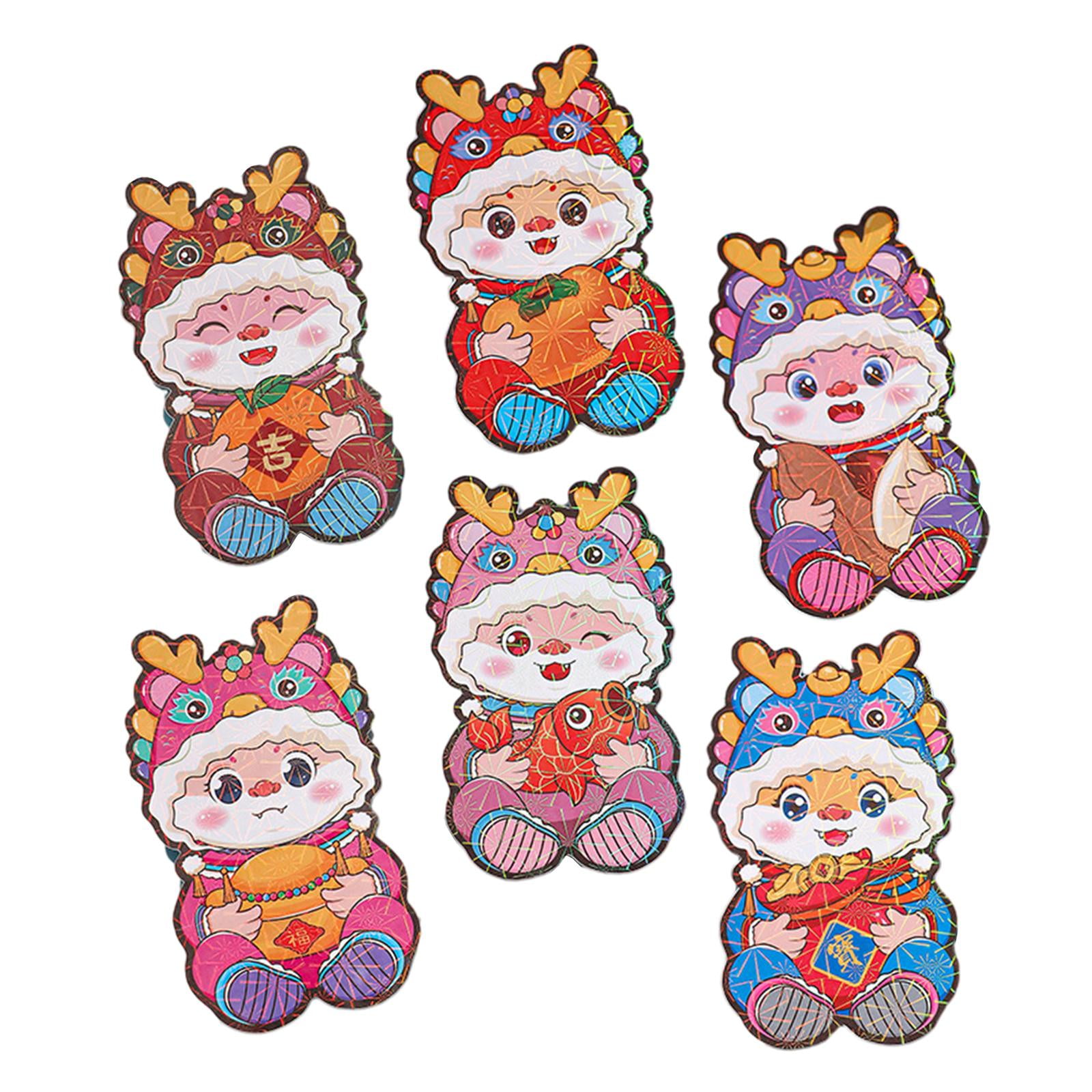 6Pcs Chinese Lunar Year Red Envelopes Hong Bao Hongbao, Gifts Red ...