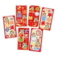 6Pcs Chinese Red Envelopes Cute New Year of Envelope Red Pocket 2026 ...