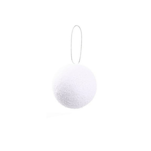 6Pcs Christmas Tree Ornaments, Snowball Decorations, Purefoam Balls ...