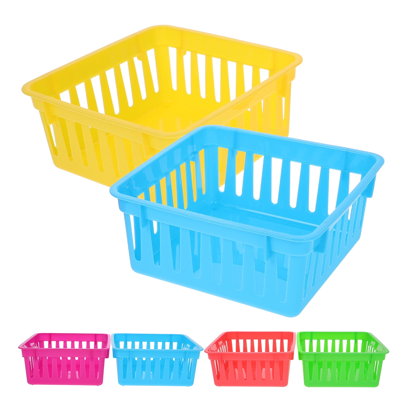 6Pcs Classroom Pencil Organizer Baskets Small Plastic Storage Trays ...