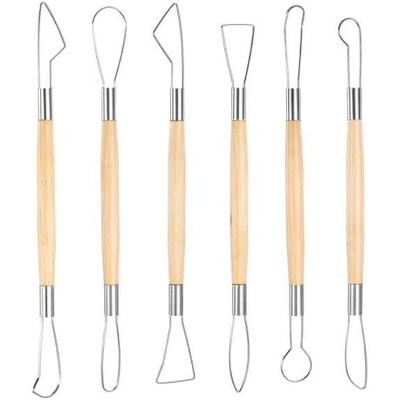 6Pcs Clay Sculpting Tools Ceramic Pottery Clay Ribbon Sculpting Tools ...