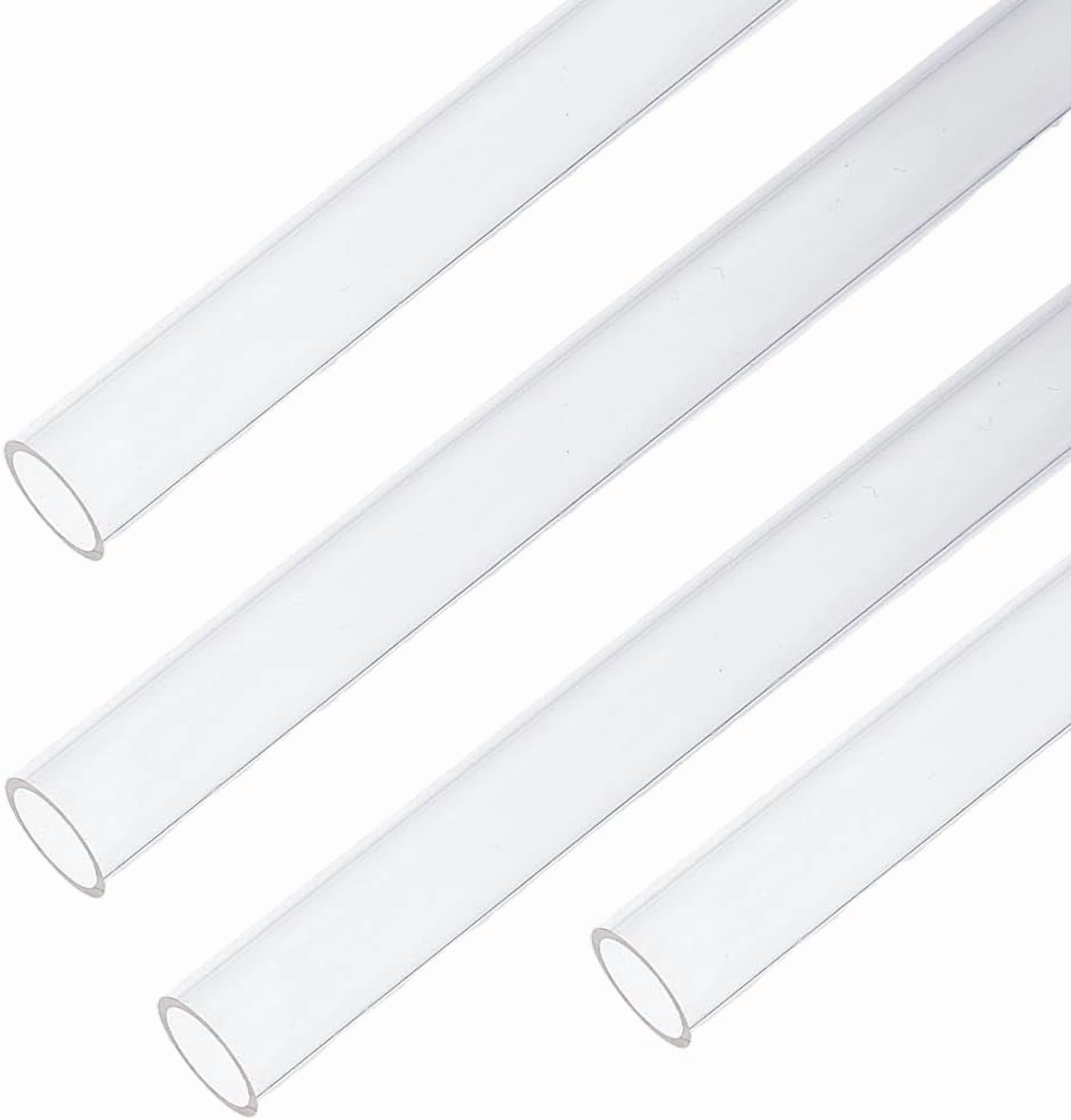 6Pcs Clear Acrylic Pipe 10mm(0.39") OD x 8mm(0.31") ID Acrylic Tube ...