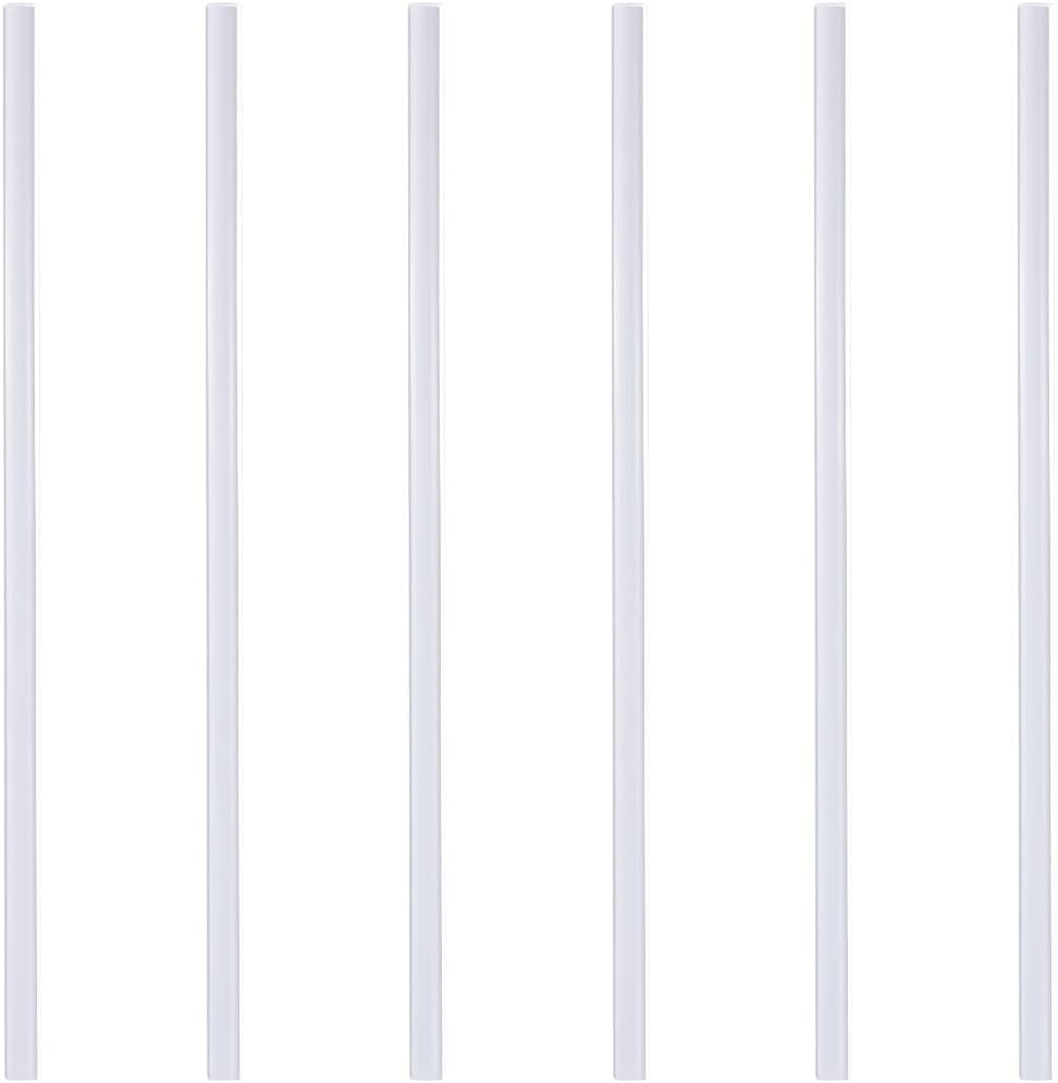 6Pcs Clear Acrylic Rods Plastic Lollipop Stick 12 Inch Length 10mm ...