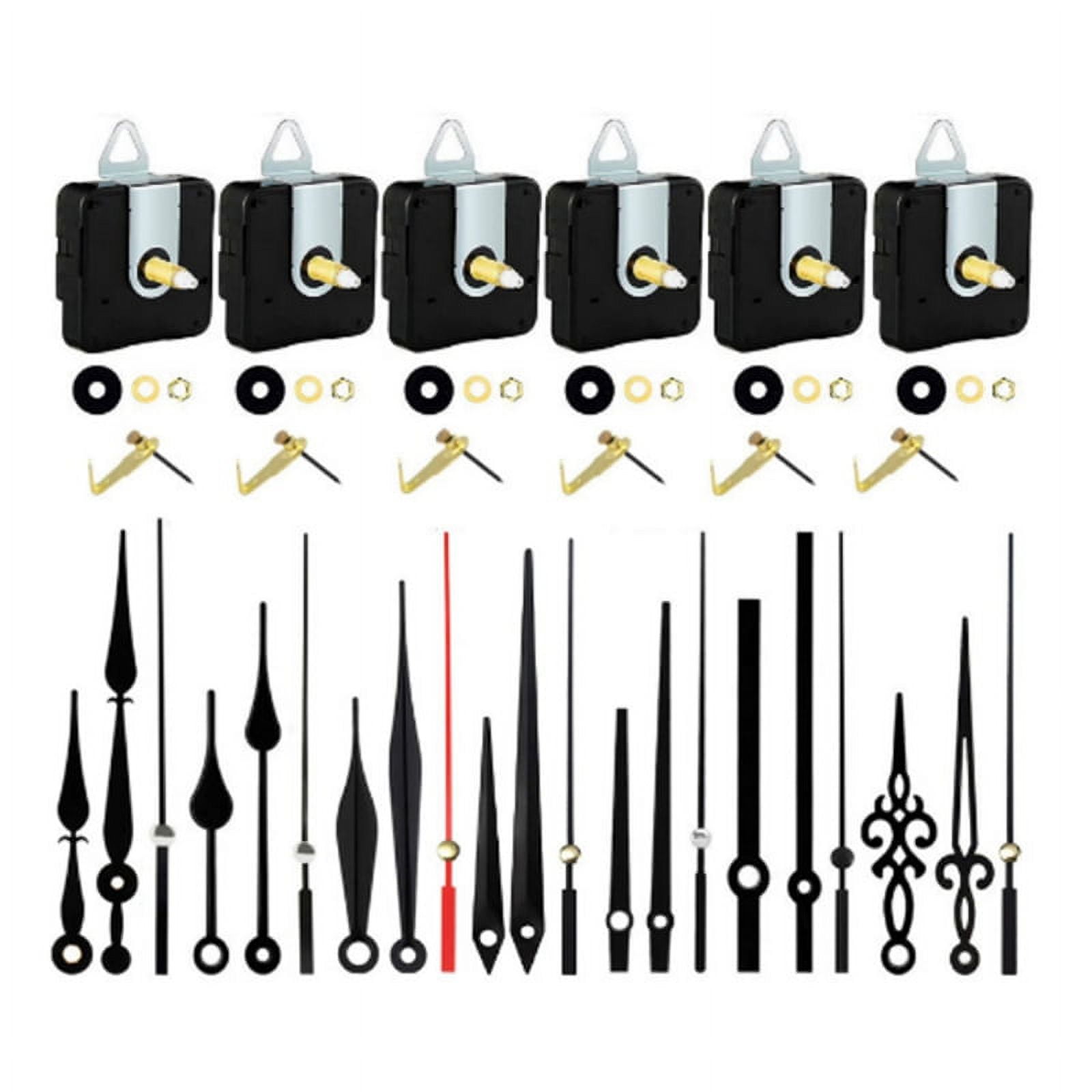 6Pcs Clock Mechanism Replacement Kit with 7 Pack Clock Hand DIY Silent ...