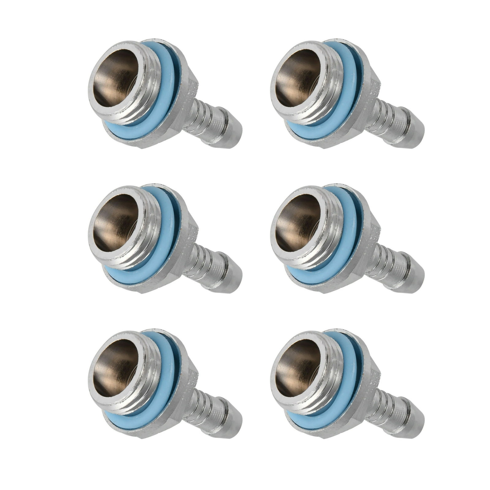 6Pcs Compact Brass Barb Fittings for Water Cooling Kits, Easy to Screw ...