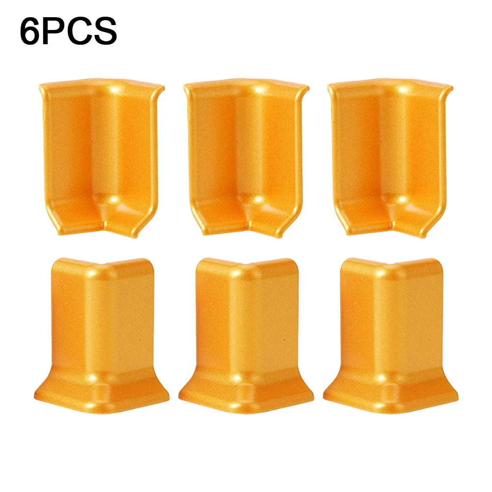 6Pcs Corner With Skirting Board Adhesive Baseboard Corner Blocks Wall ...