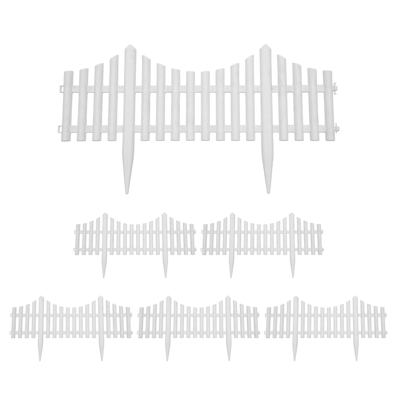 6Pcs Courtyard Indoor or Outdoor Garden Fence Plastic Kindergarten ...