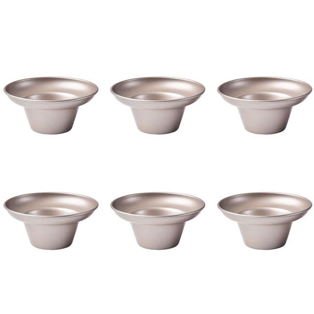 6Pcs Creative Cake Pans for Kitchen Baking Convenient Gold Mushroom ...