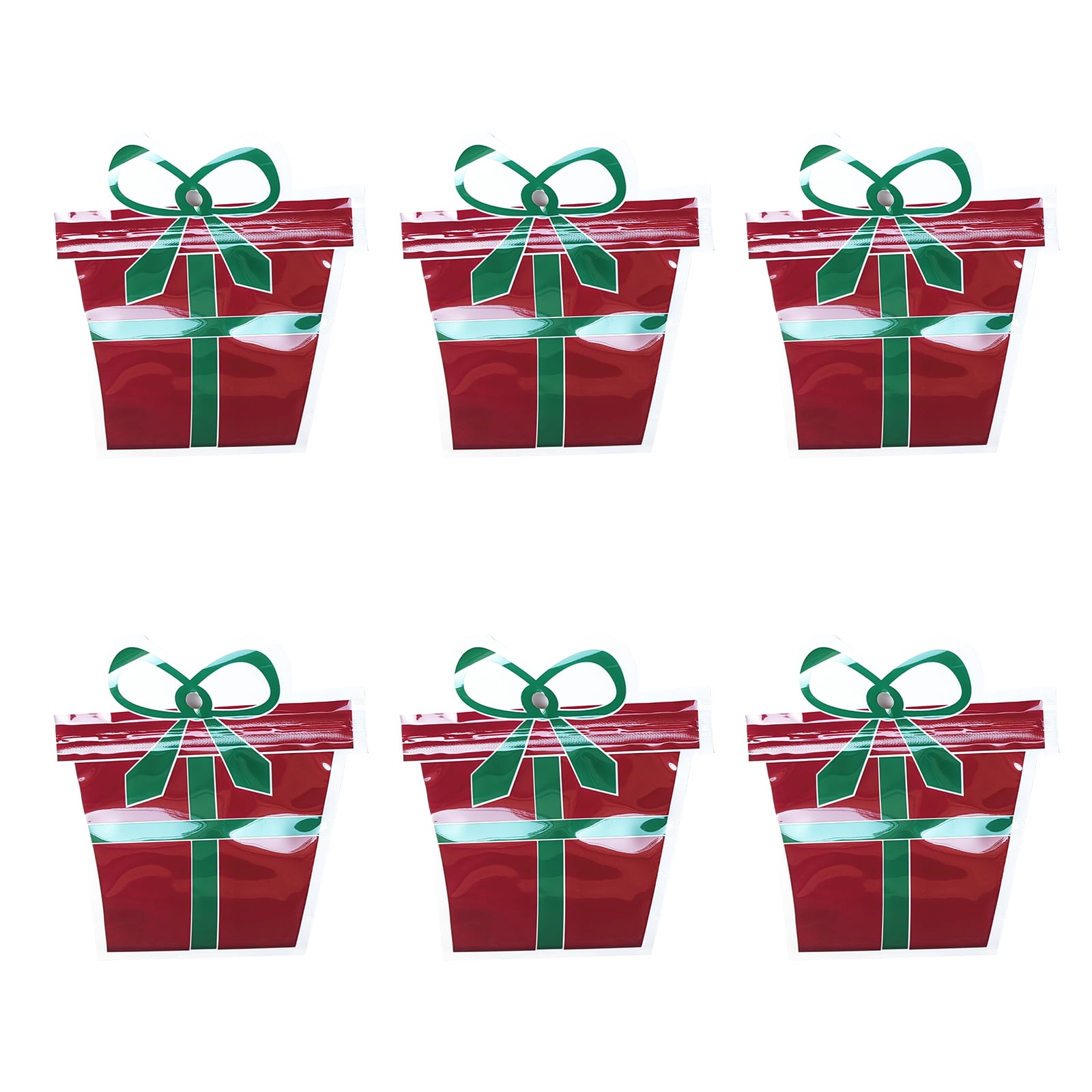 6Pcs Creative Christmas Present Bags for Family Gatherings Plastics ...