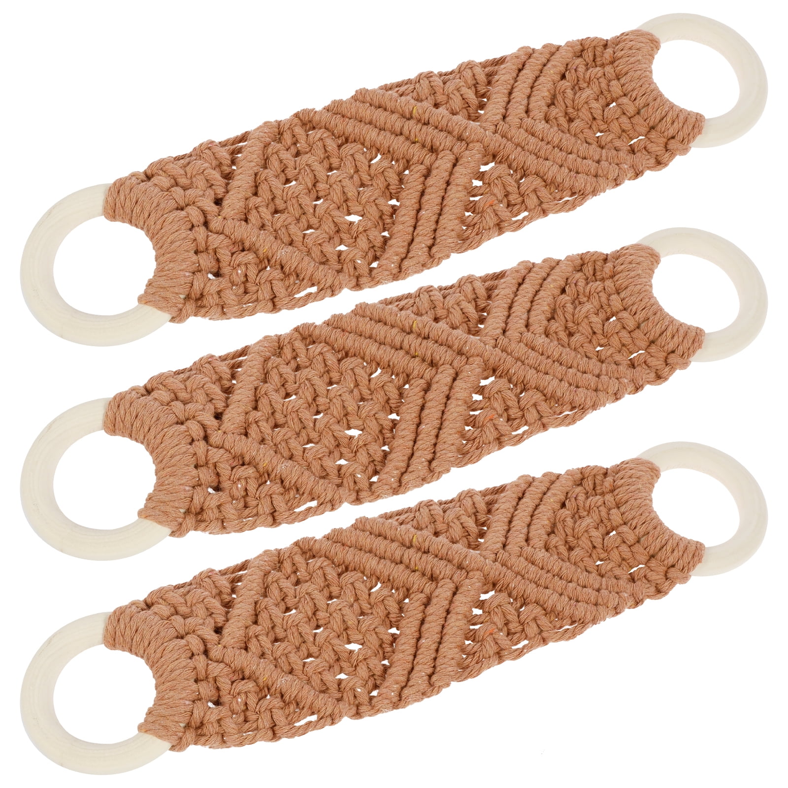 6Pcs Crochet Towel Holder Ring Elegant Macrame Hand Towel Holder ...