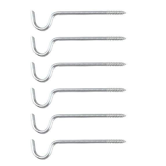 6Pcs Curtain Rod Holders Curtain Rod Hooks Hanger Single Curtains Rods ...