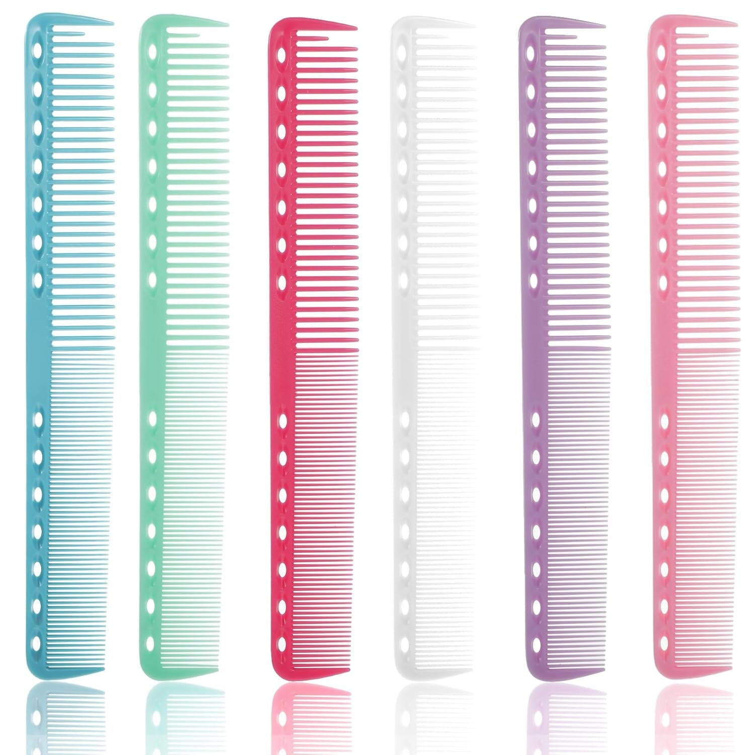 6Pcs Cutting Combs For Hair Stylist Carbon Fine Cutting Comb ...