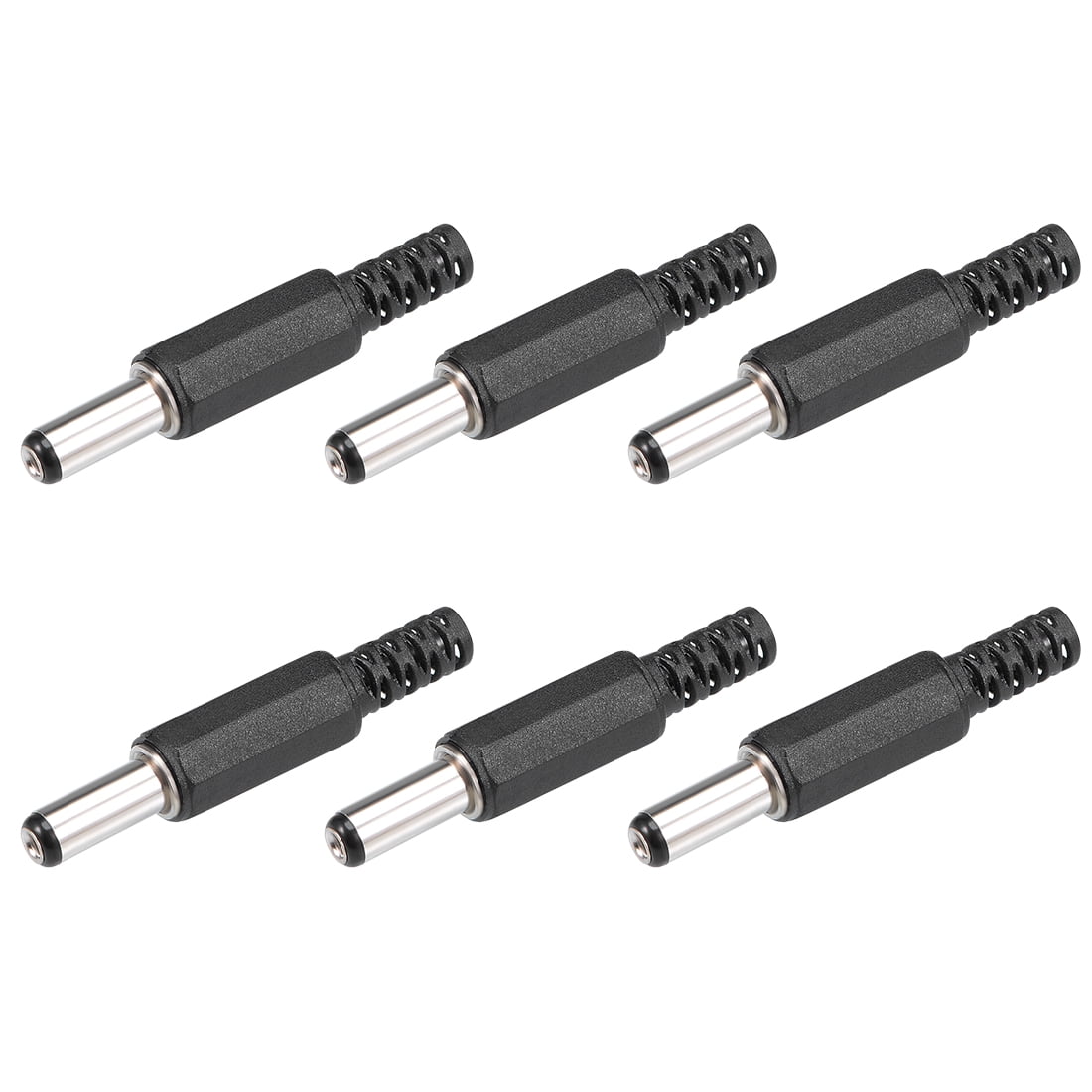 6Pcs DC Male Connector 5.5mm x 2.5mm x 14mm Power Cable Jack Adapter ...