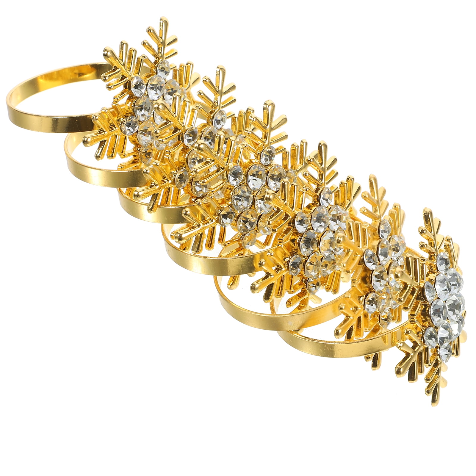6Pcs Delicate Napkin Rings Restaurant Napkin Decors Alloy Napkin Rings ...