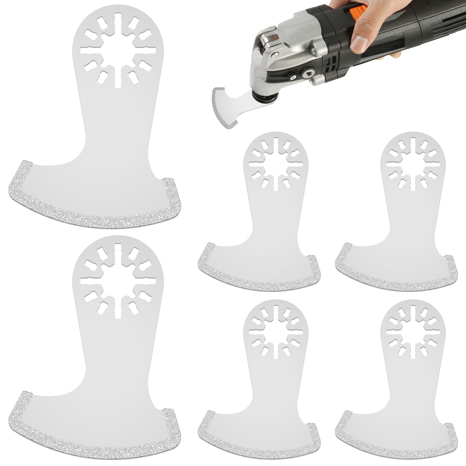 6Pcs Diamond Boot Blades Oscillating Multitool Diamond Blades Durable ...