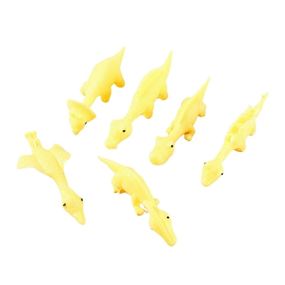 6Pcs Dinosaur Finger Toys Stretchy Finger Flying Dinosaur Toys Funny ...