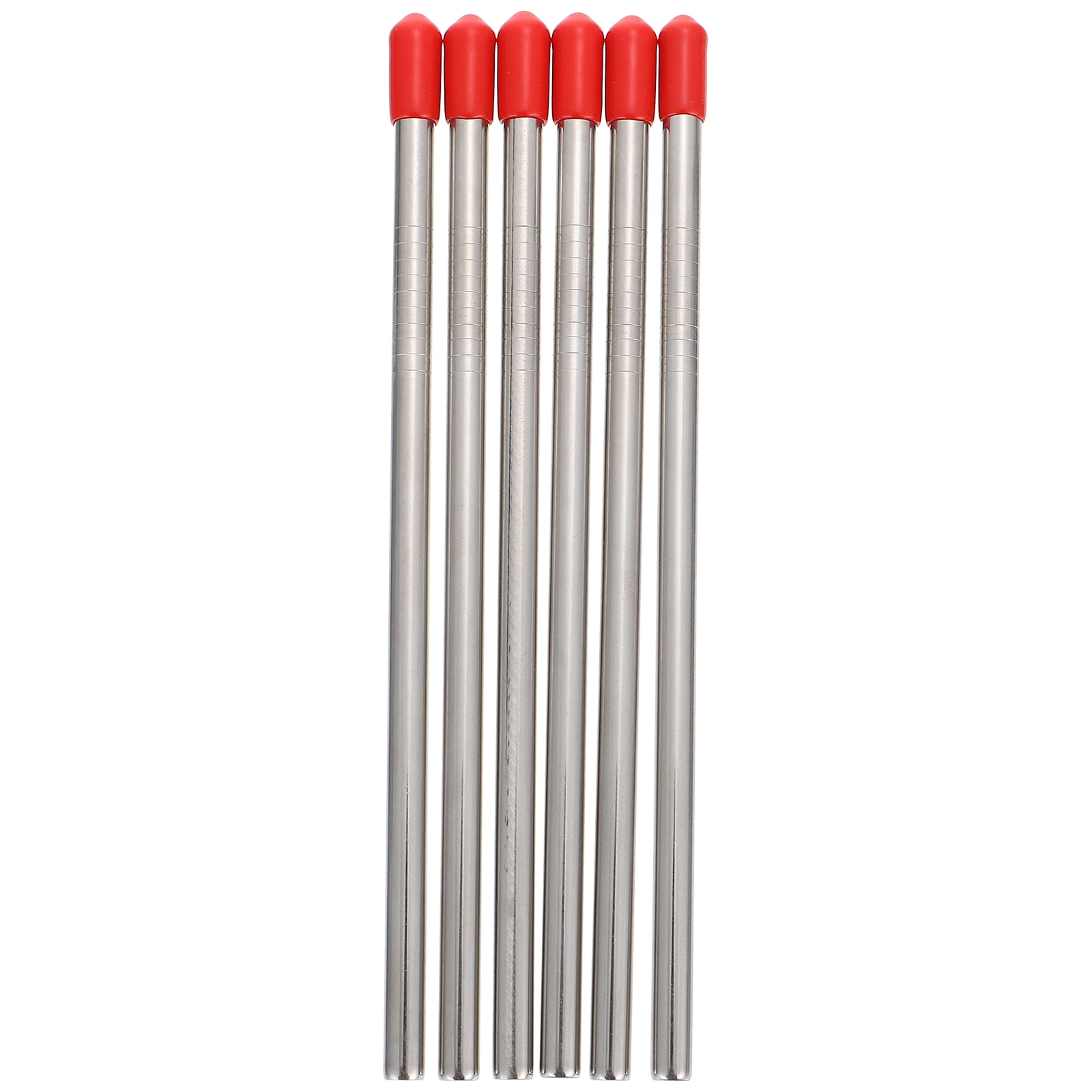 REOFLYUP Water Bottle Drying Rack Red Stainless Steel 6Pcs 6In Cap ...