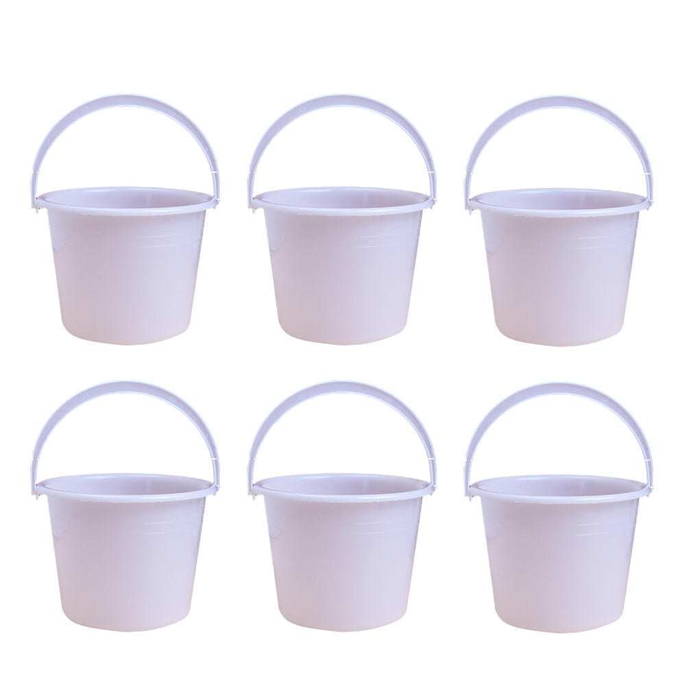 6Pcs Disposable Round Buckets Painting Buckets Coating Buckets Art ...