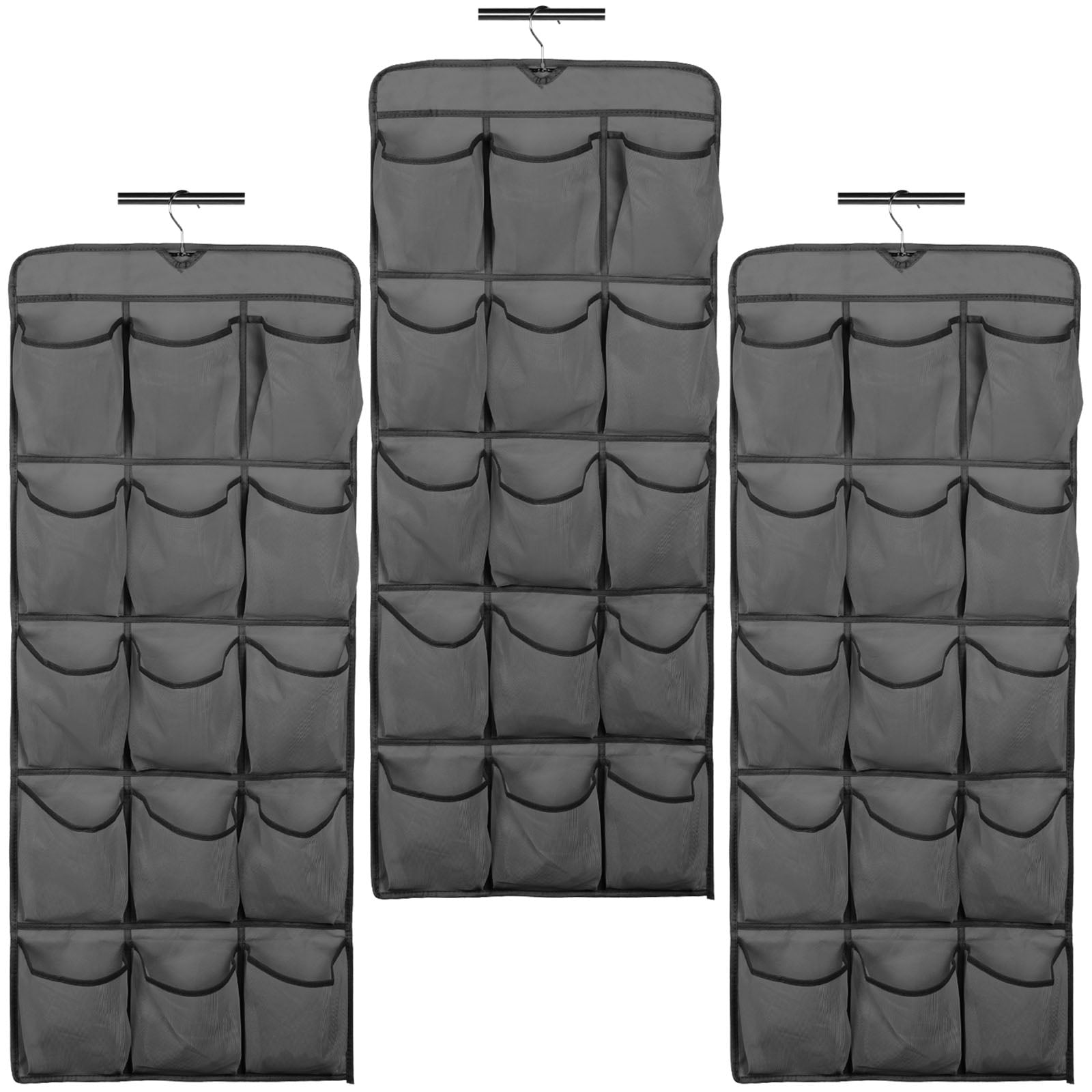 6Pcs Over the Door Shoe Organizer Hanging Shoe Organizer Rotary ...