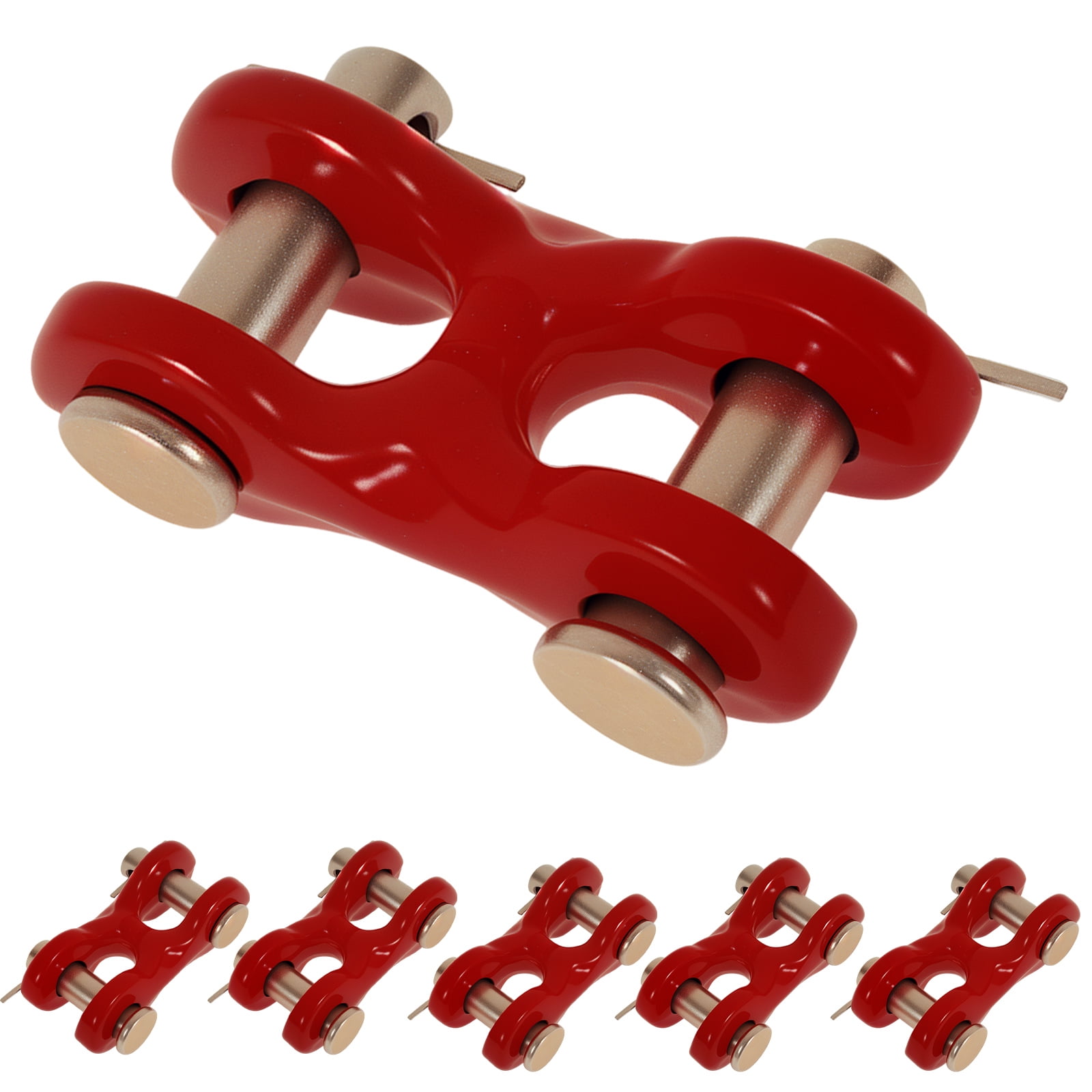 6Pcs Double Clevis Chain Link Weather Resistant Safety Chain Repair ...