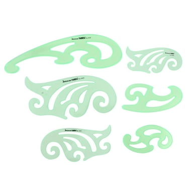 Mr. Pen- French Curve, Large Circle Template and Ellipse Template (6 Pc ...