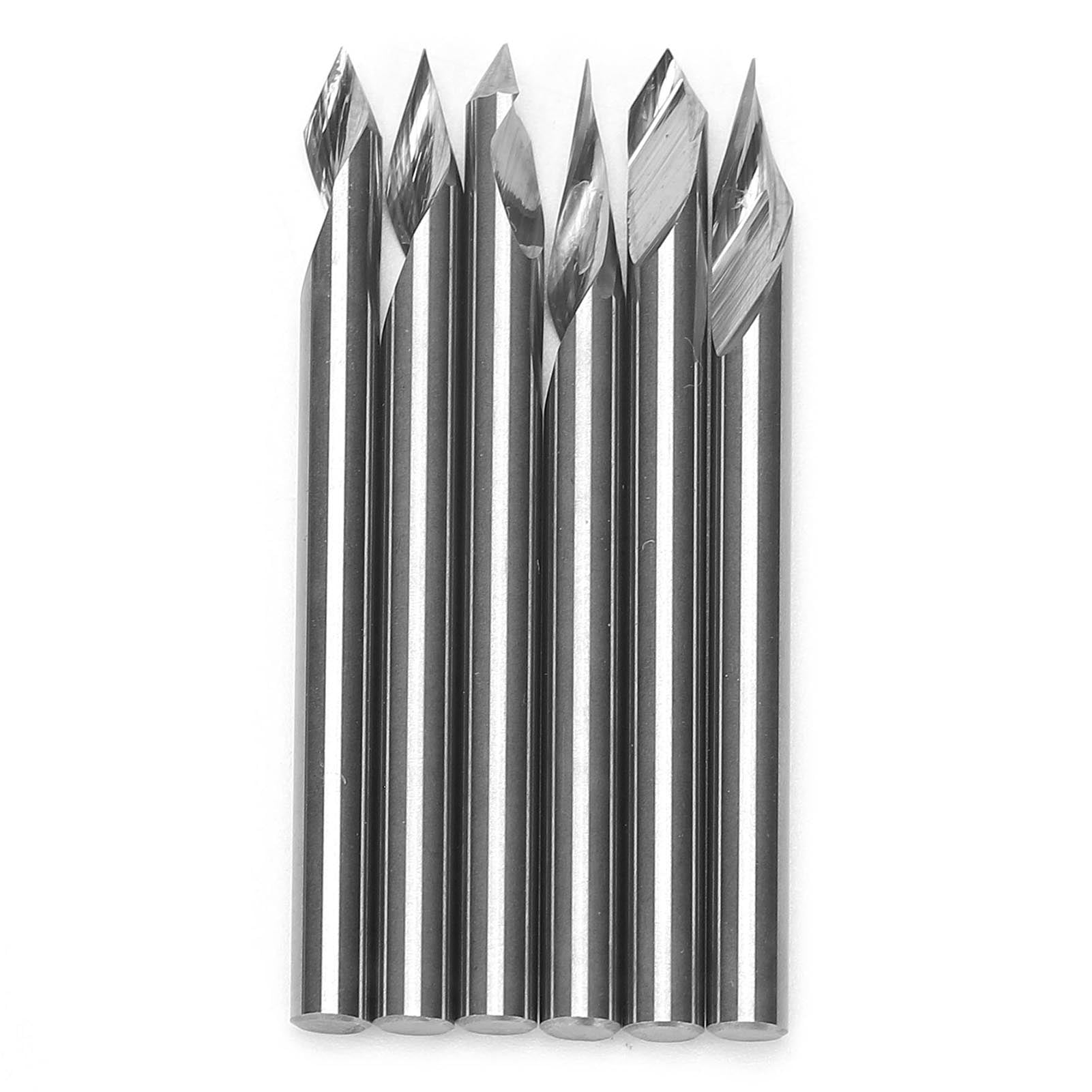 6Pcs Drill Point Cutter 3.175mm Engraving Milling Cutter Woodworking ...