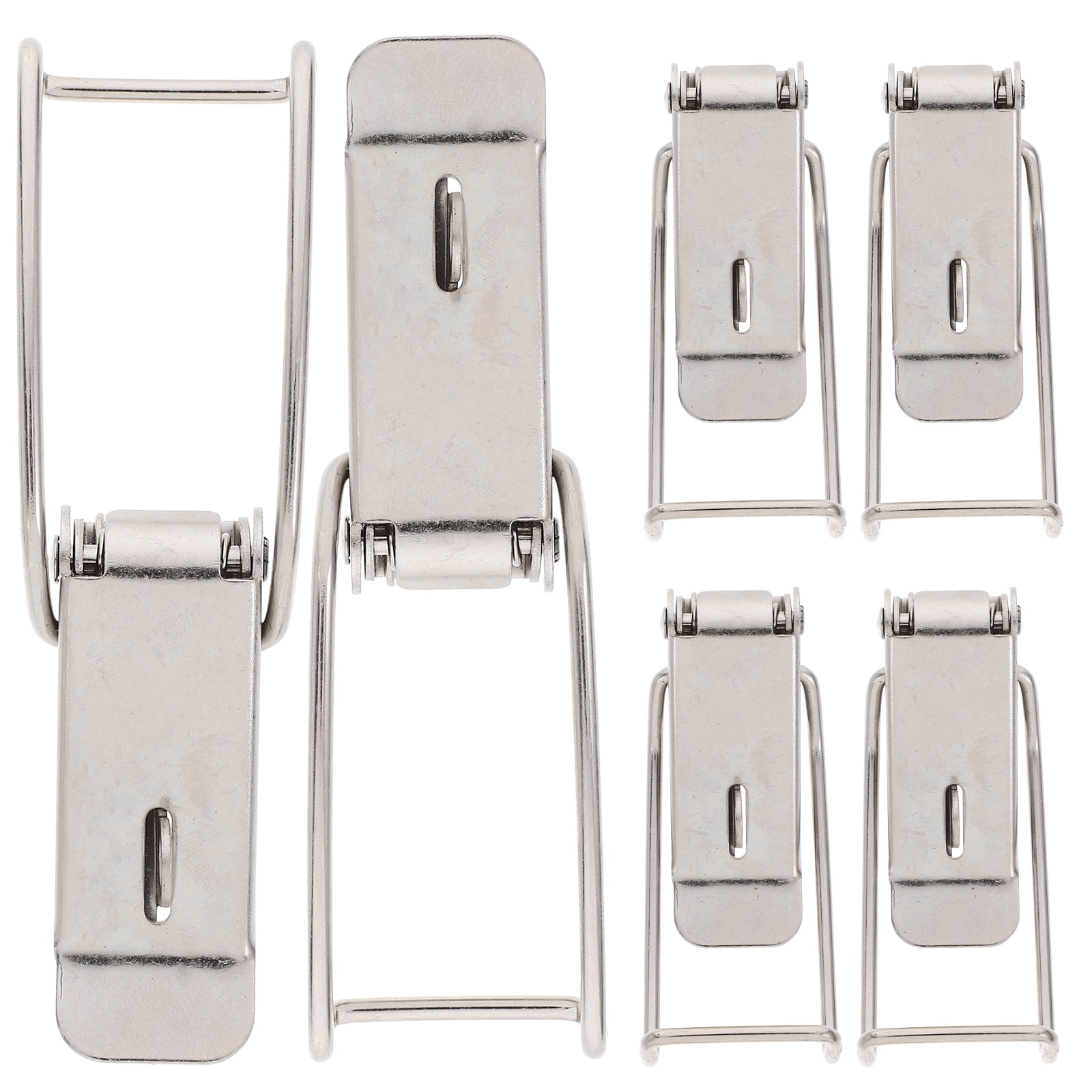 6Pcs Durable Stainless Steel Extended Hook Spring Duckbill Latch Lock ...