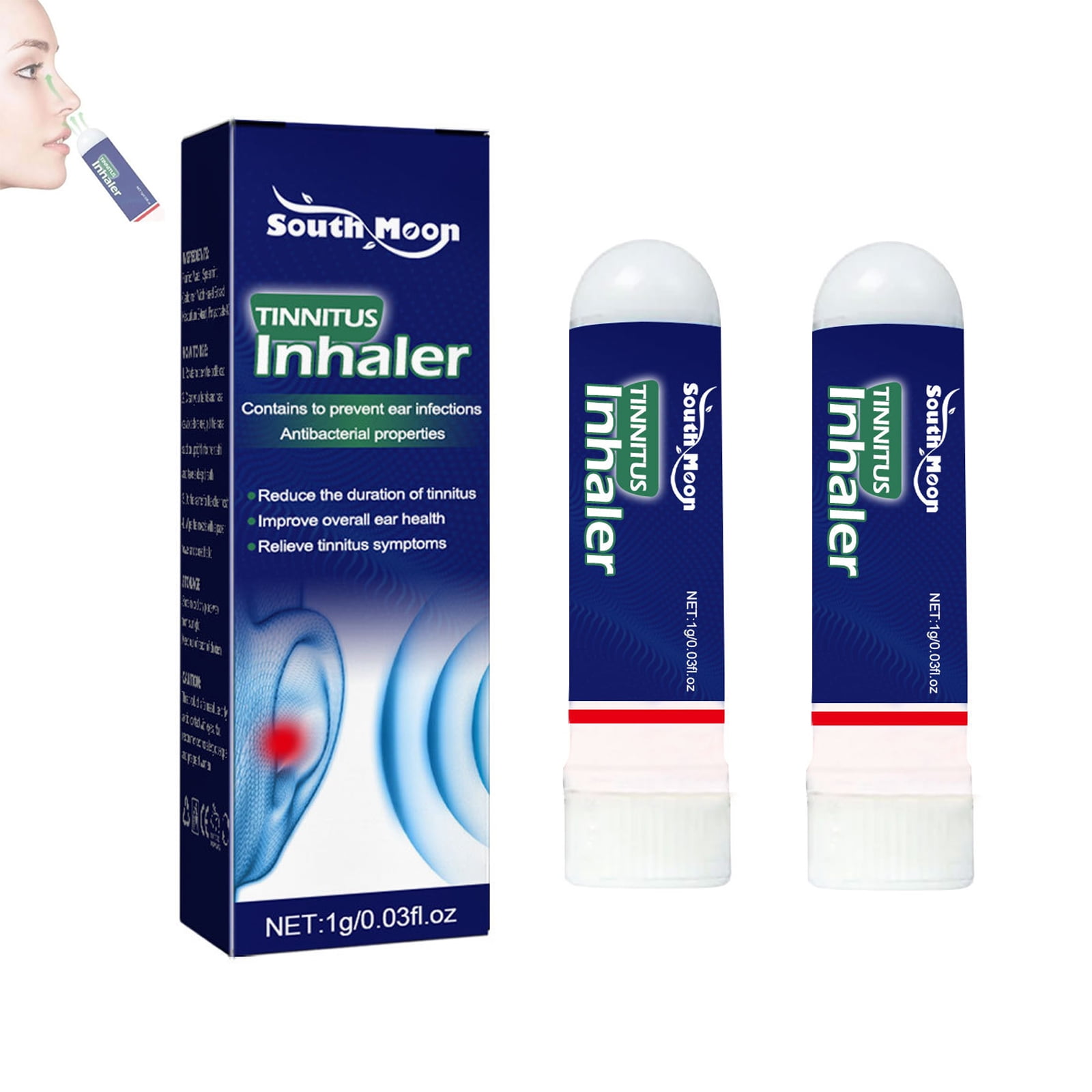 2pcs Echo Ease Tinnitus Inhaler Echoease Tinnitus Inhaler Tinnitus