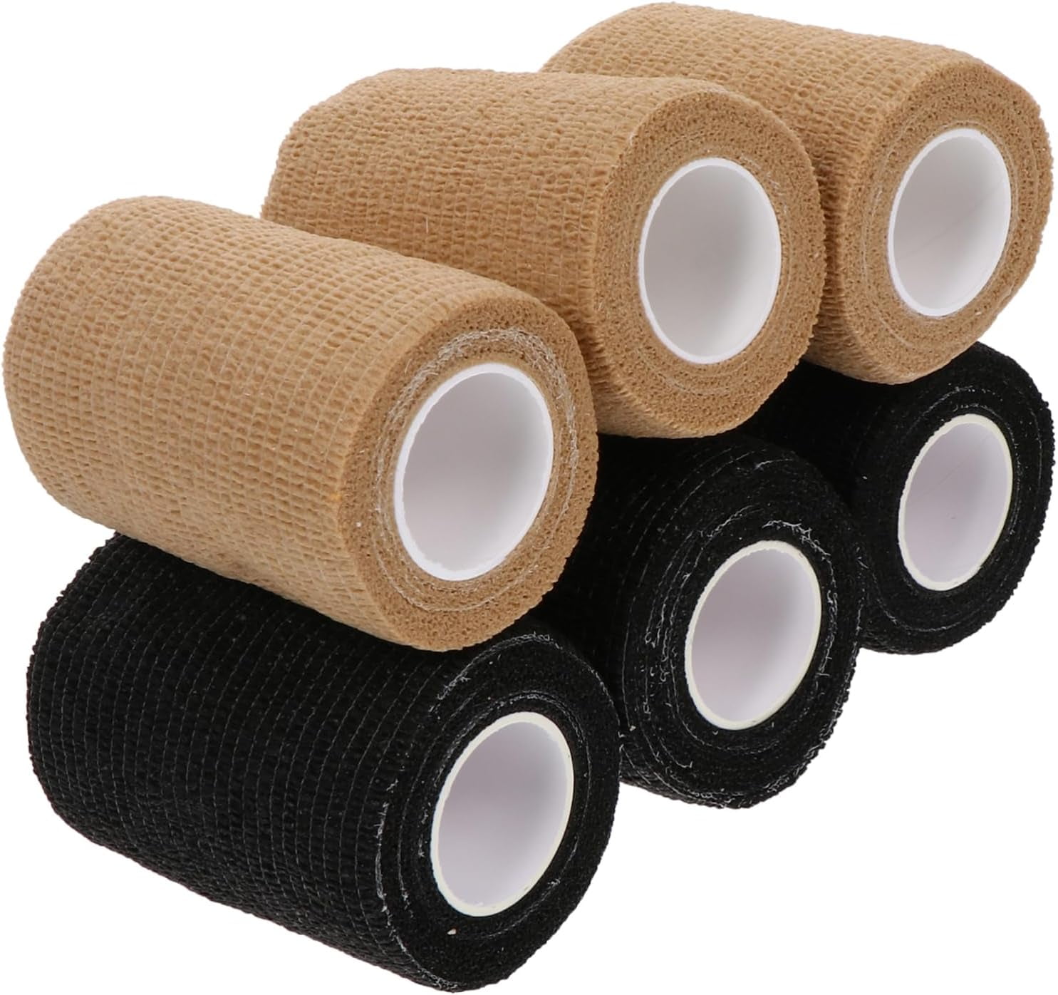 6Pcs Elastic Bandages for Finger Protection Cohesive Wraps Black and ...