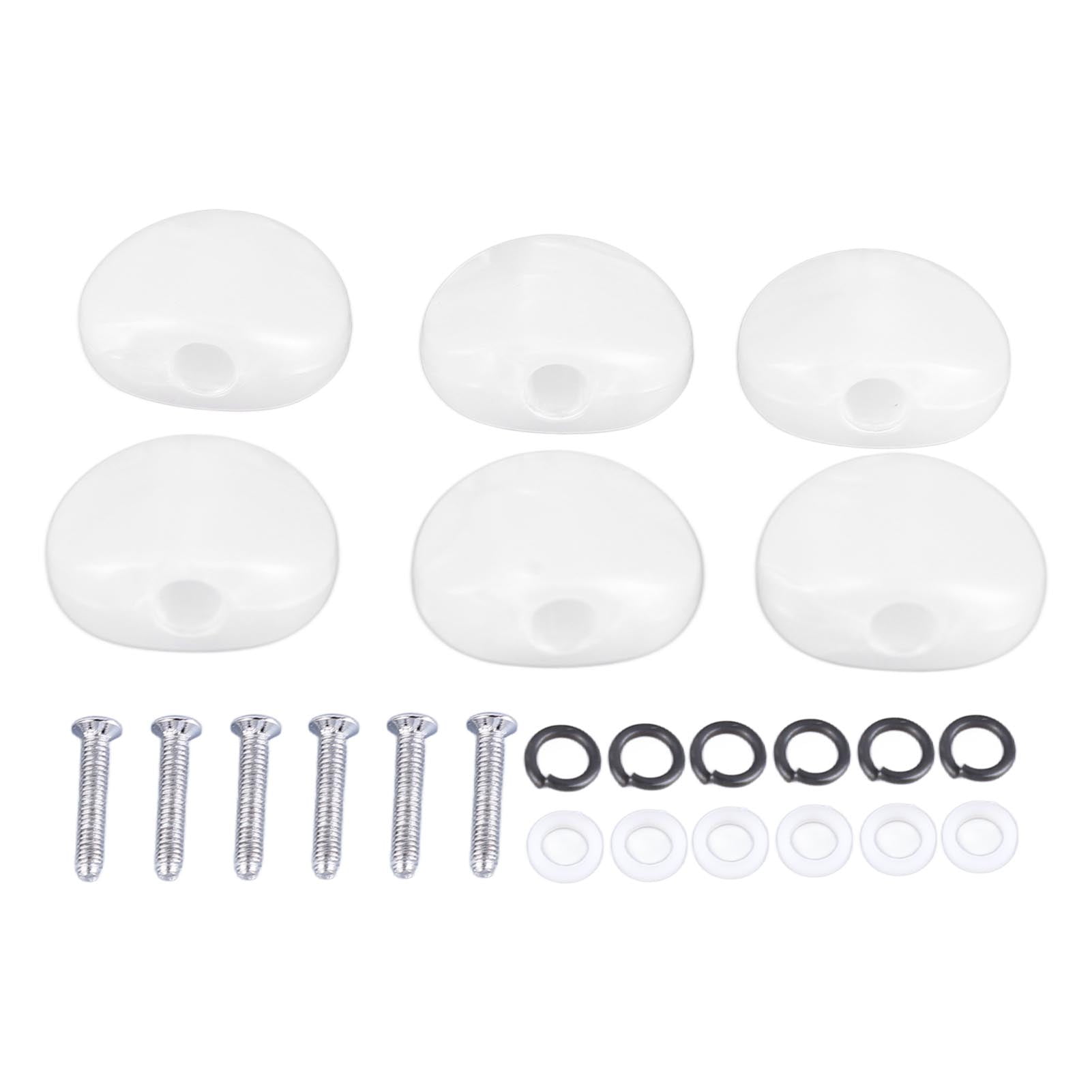 6Pcs Electric Guitar Tuning Peg Key Button Semicircle Shape Folk ...