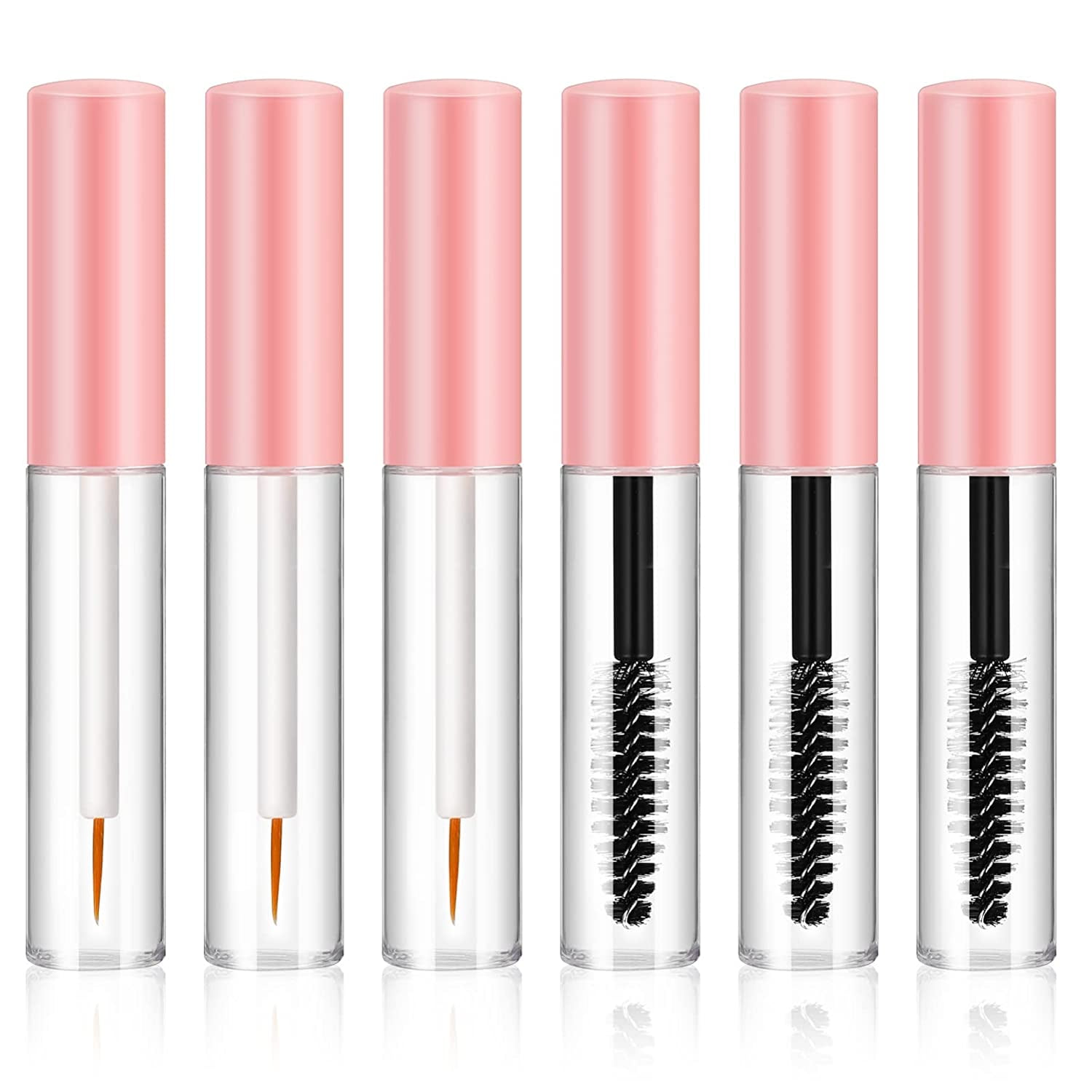 6Pcs Empty Mascara Tubes, Small Mascara Containers with Eyelash Wands ...
