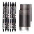 6Pcs Erasable Gel Pens Colored, 0.5Mm Retractable Quick Dry Fine Point ...