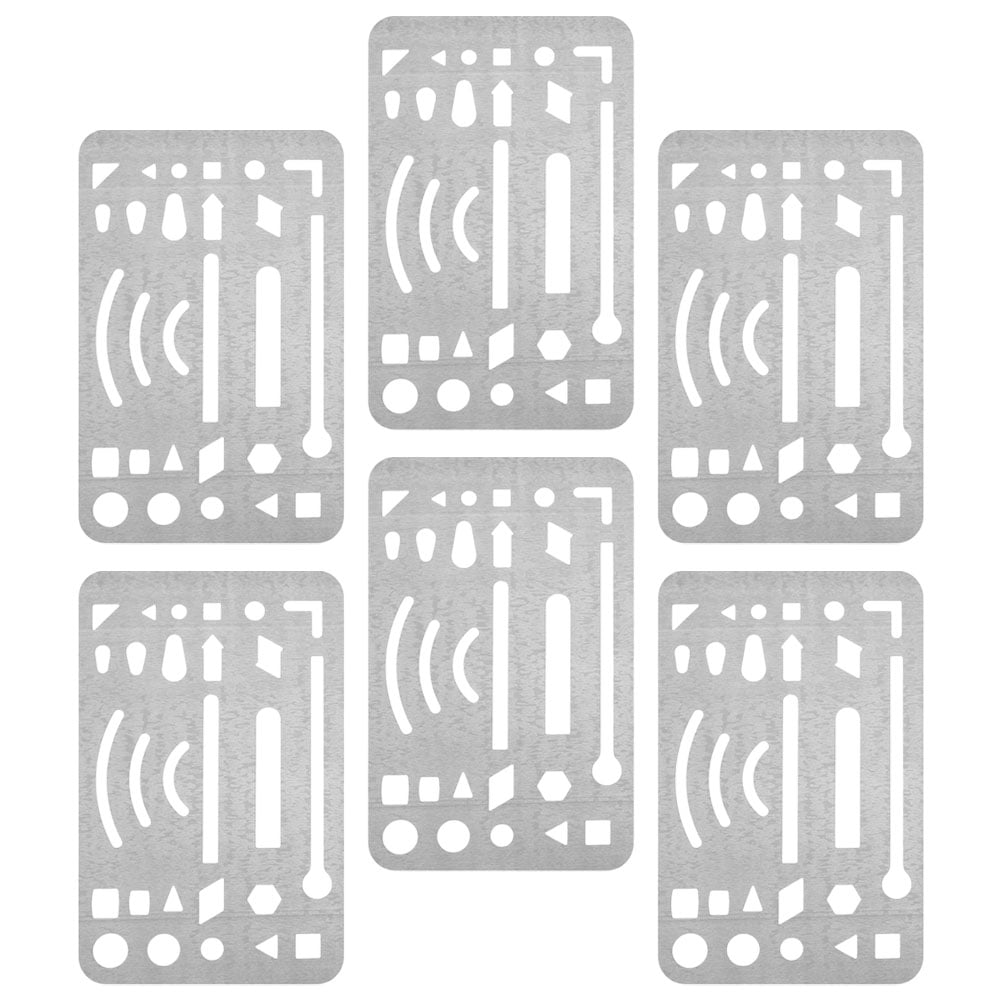 6Pcs Erasing Shield Eraser Shield DIY Erasing Shield Engineering Tools ...