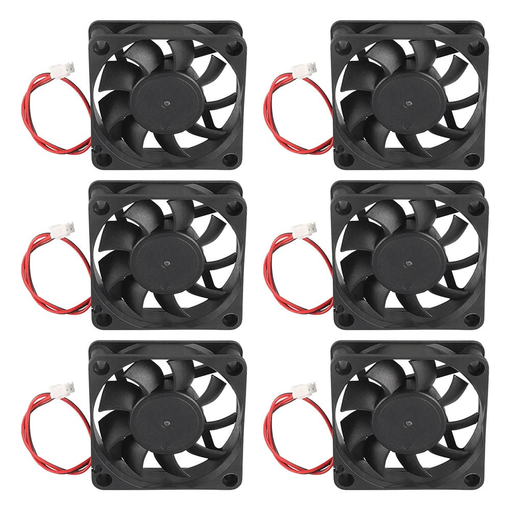 6Pcs Extruder Fan 12V,4010 Fan With 30 Cm Cable For 3D Printer ...