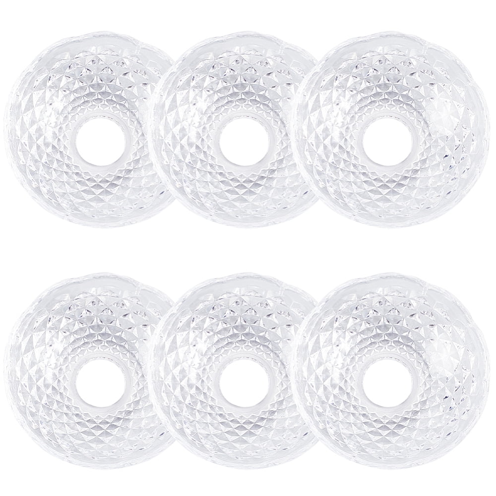 6Pcs Faceted Chandelier Bobeches Candle Holder Bobeche 4 Side Holes 4 ...
