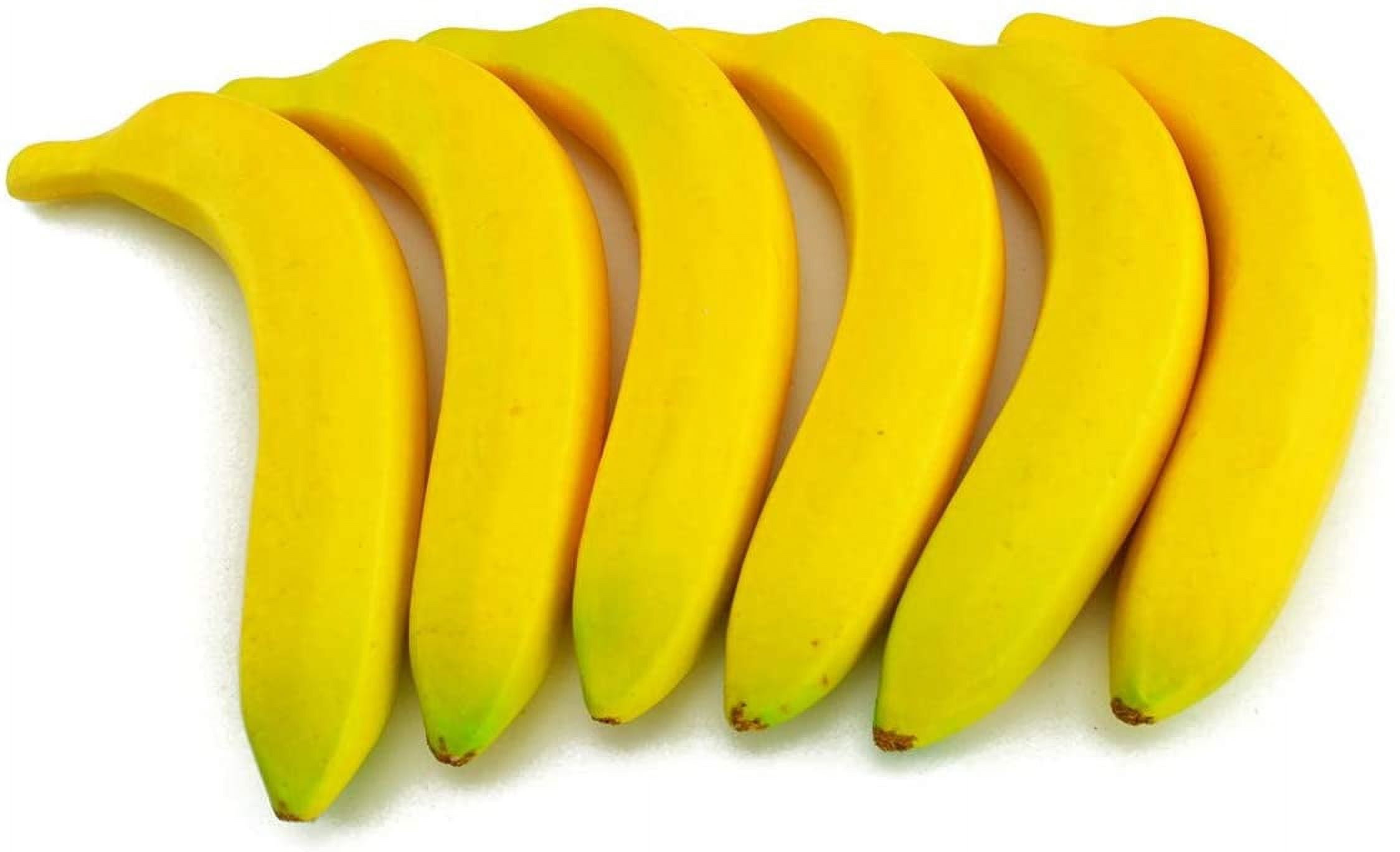 6Pcs Fake Banana Artificial Fruits Model Lifelike Simulation Yellow ...