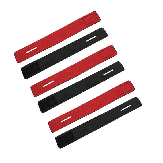 6Pcs Fishing Rod Belt Stretchy Fishing Rod Wrap Strap Elastic Rod Tie ...