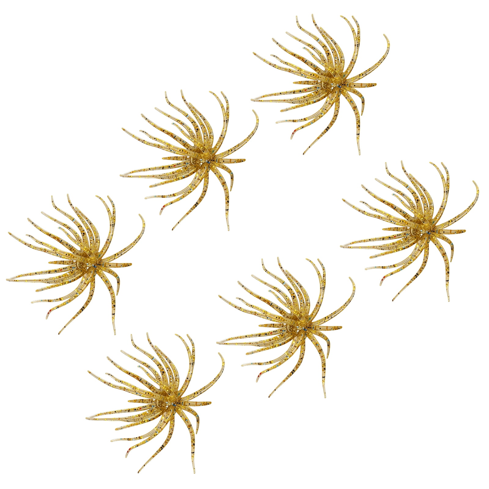 6Pcs Fishing Sea Urchin Lures Floating Fishing Baits Elastic Soft ...