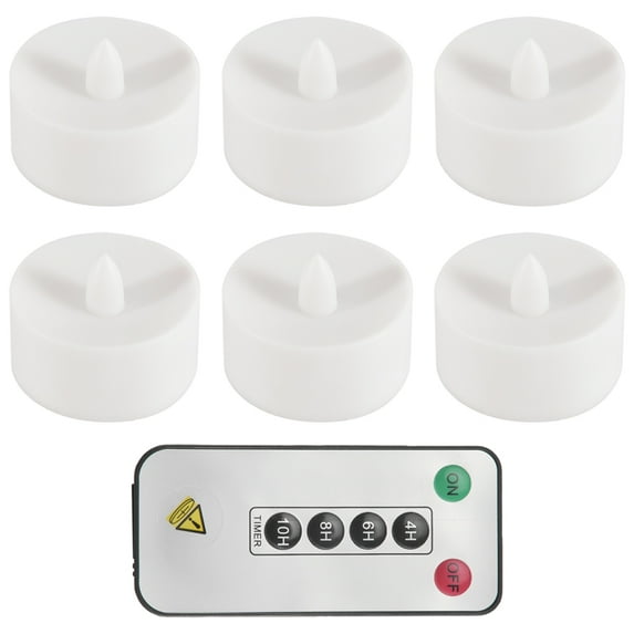 6Pcs Flameless Candles Battery Operated LED Tea Lights Fake Candles Led ...